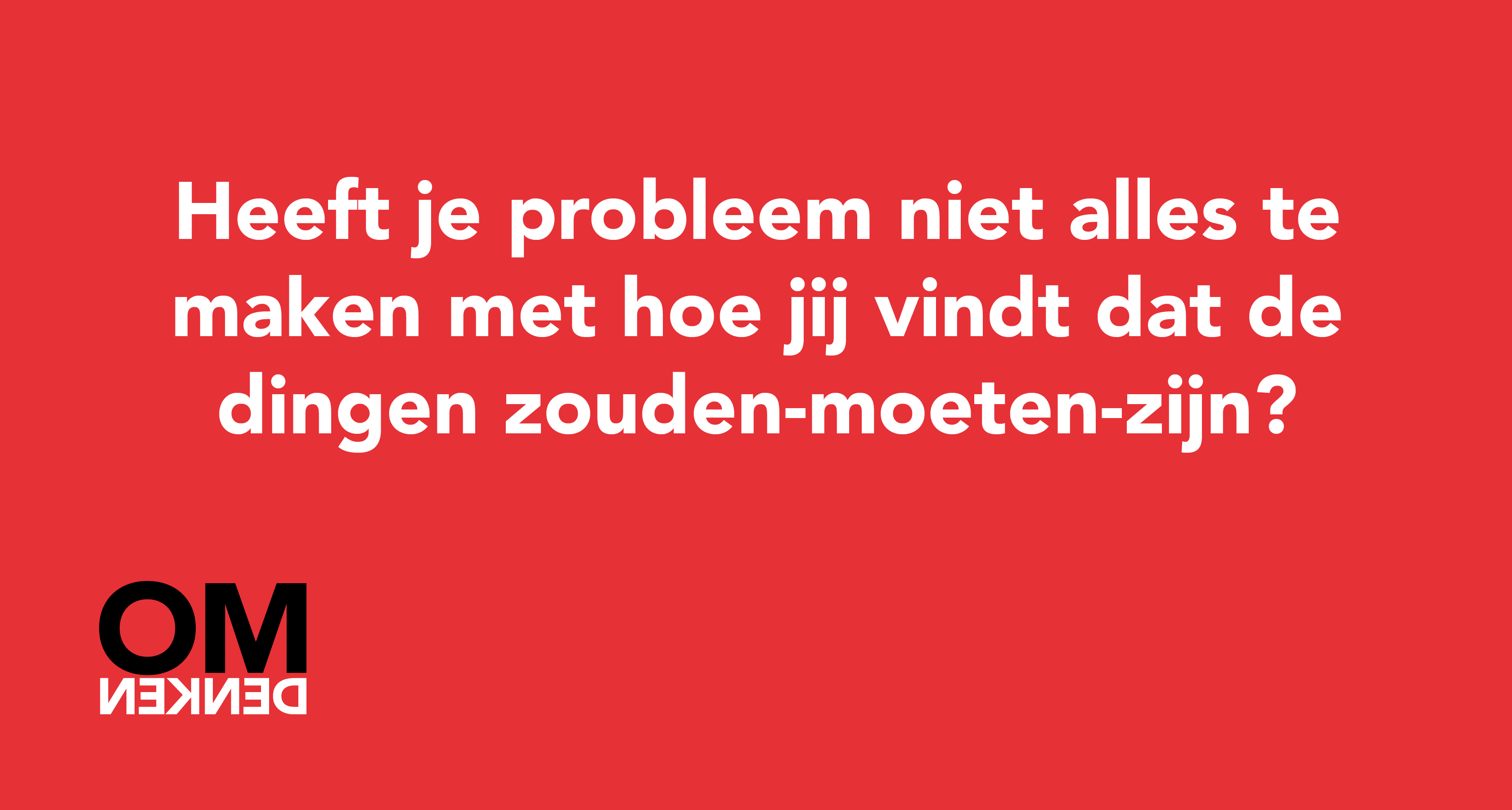 Probleem - quote - Omdenken