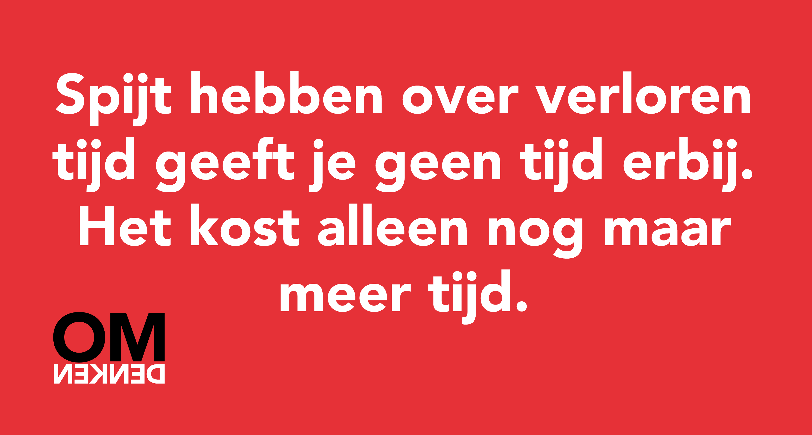Spijt - quote - Omdenken