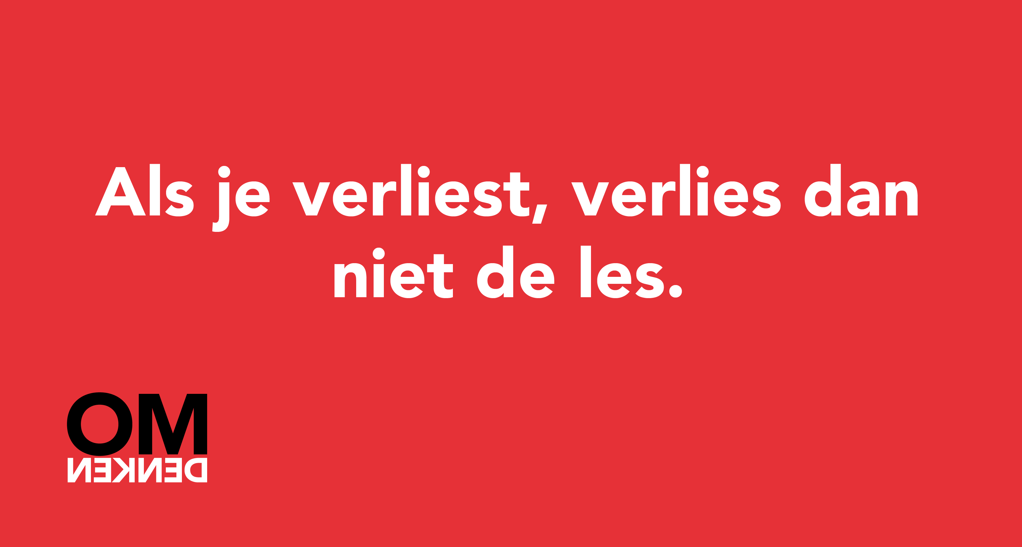 Verlies - quote - Omdenken