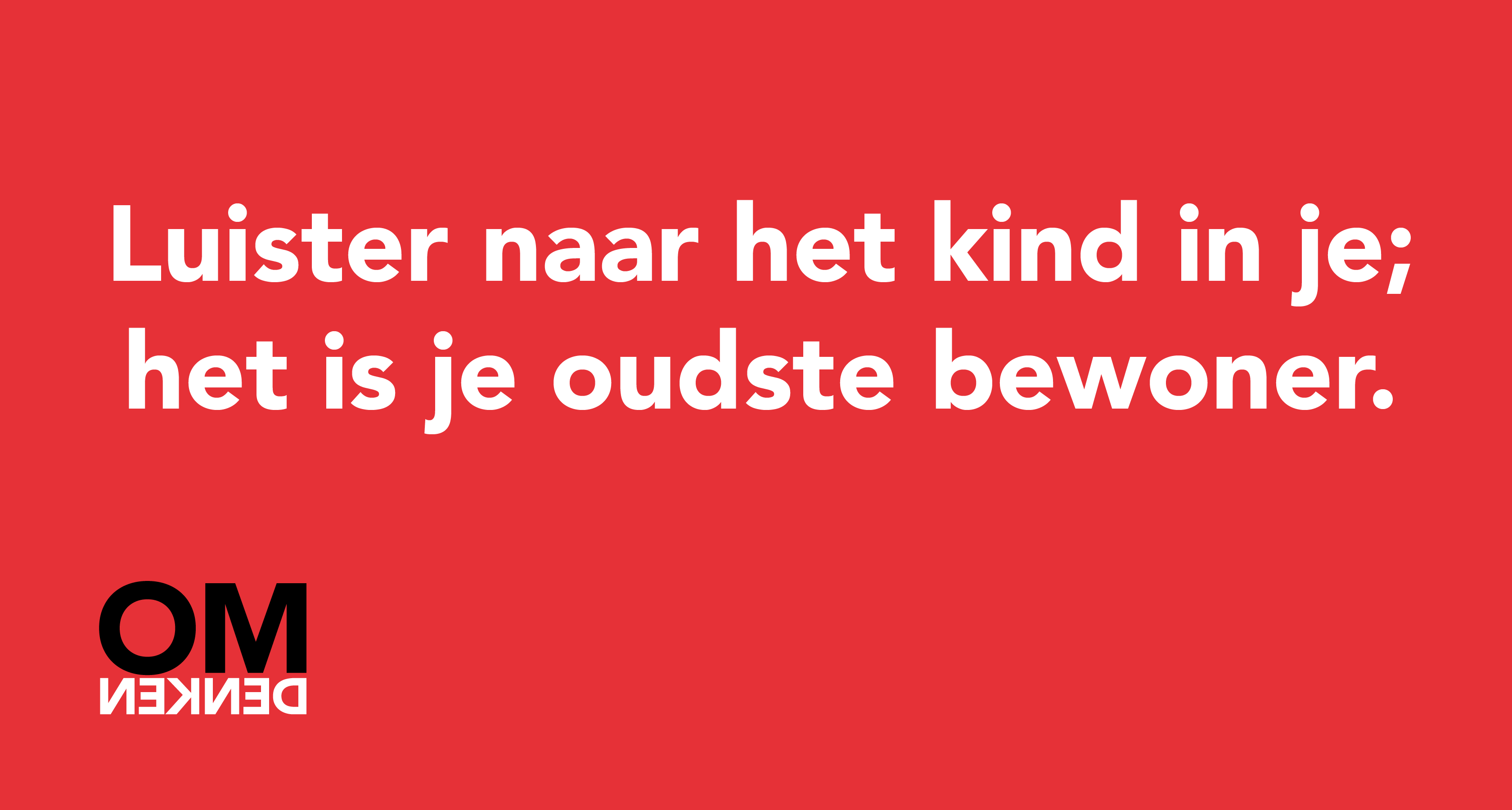 Bewoner - quote - Omdenken