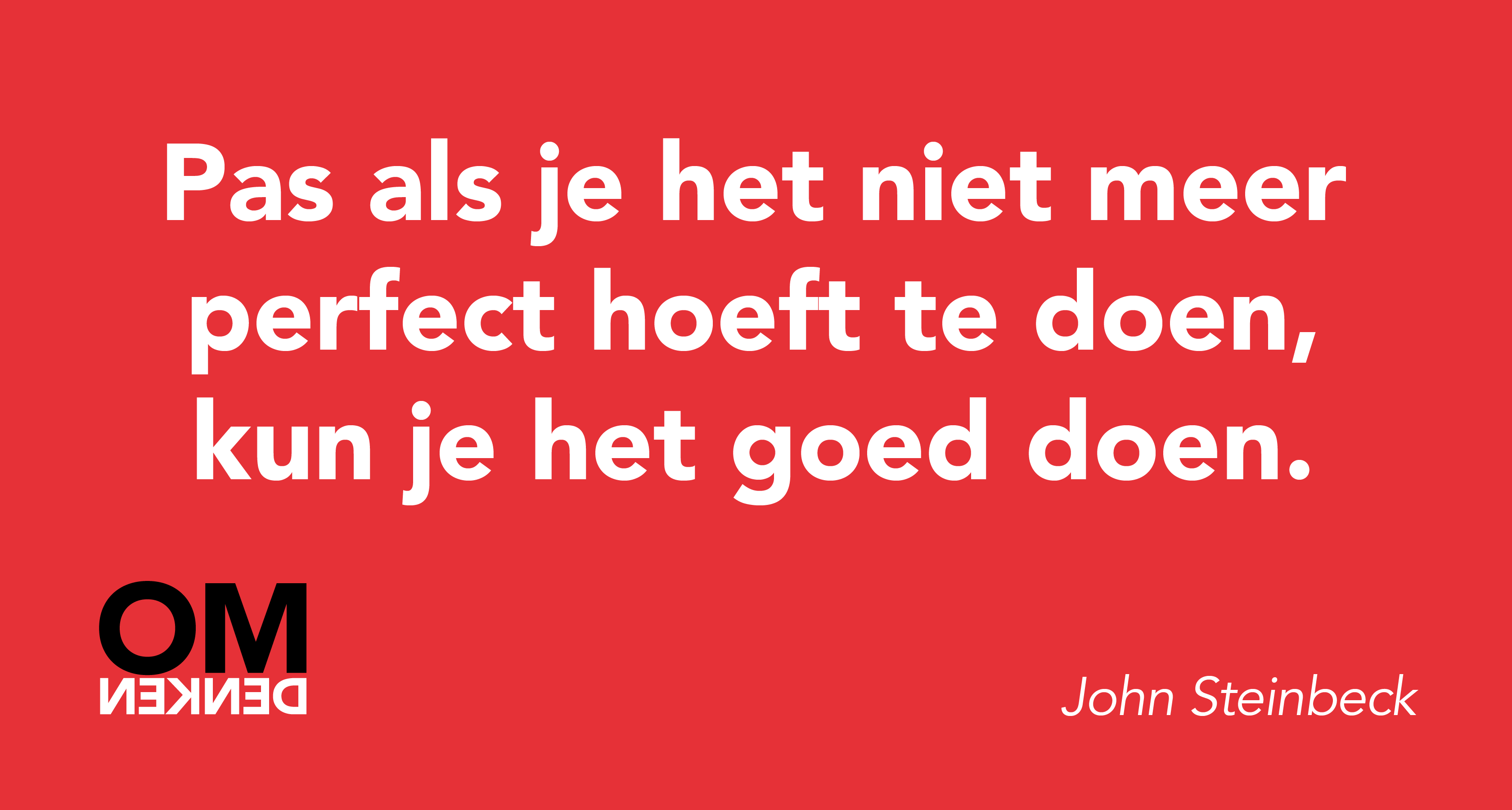 Goed - quote - Omdenken