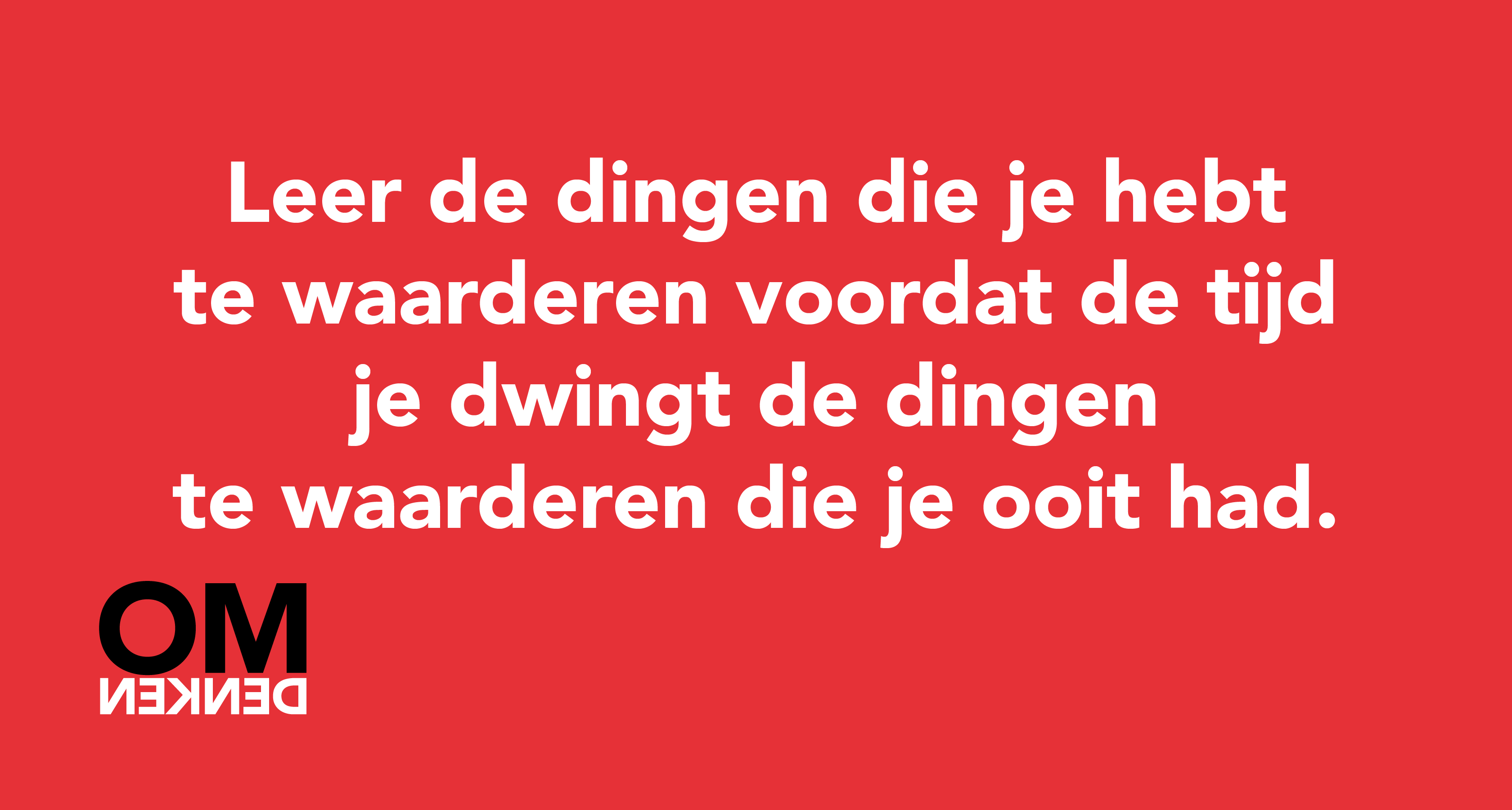 Waarderen - quote - Omdenken