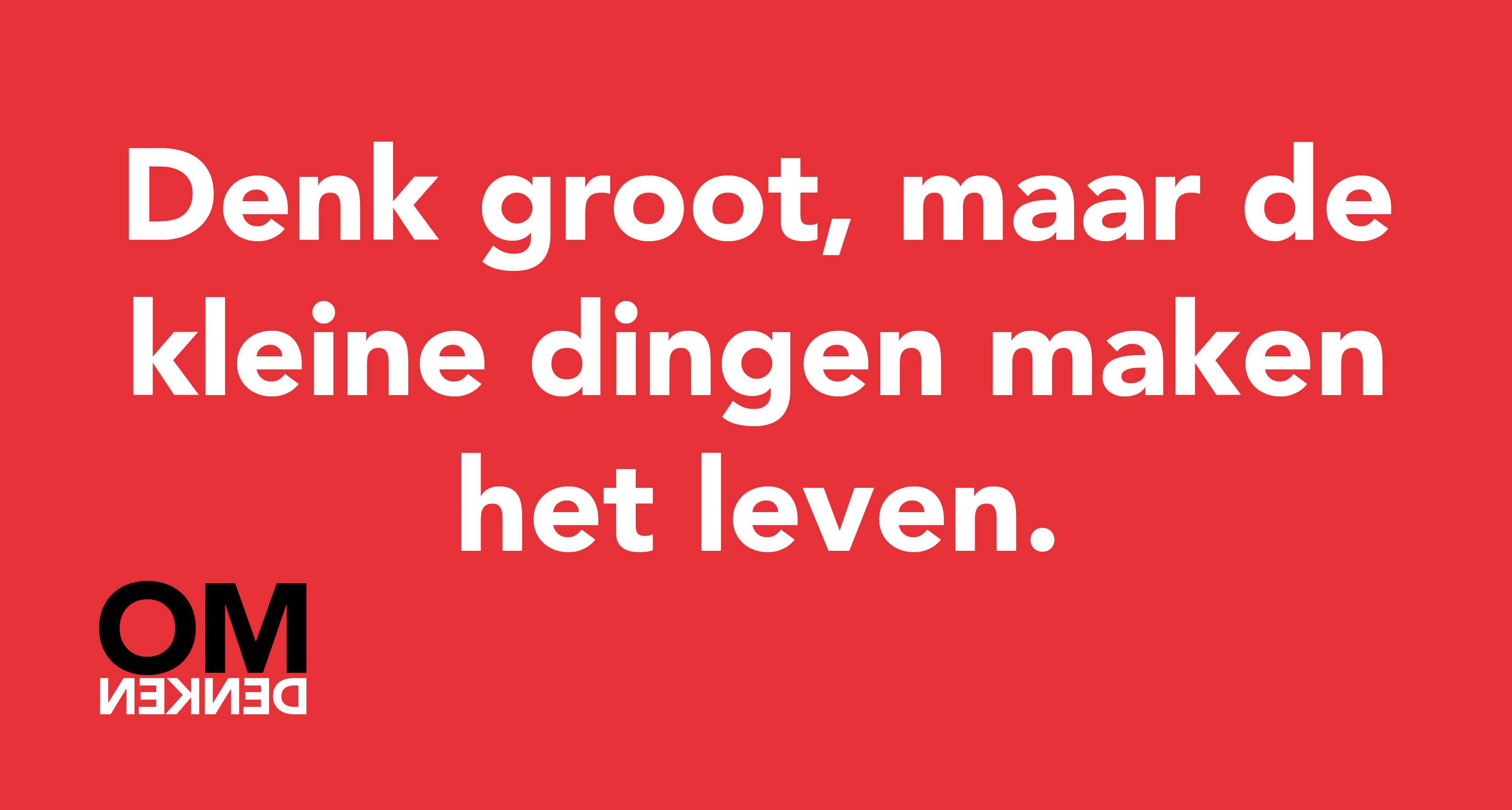 Klein - quote - Omdenken