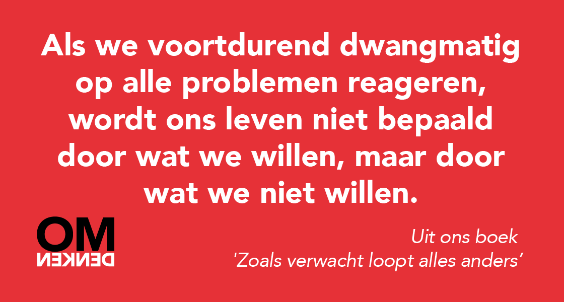 Reageren - quote - Omdenken