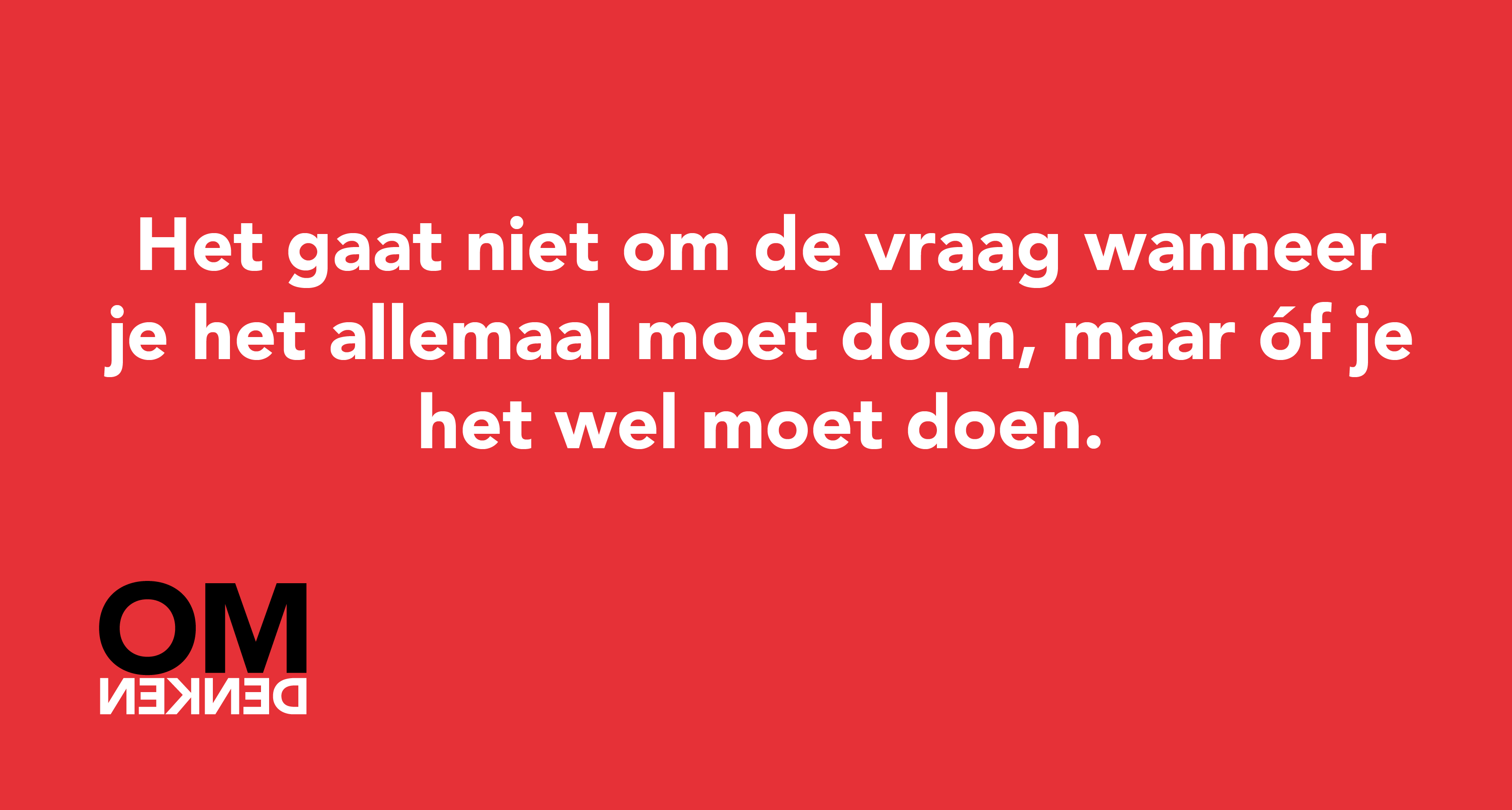 Of - quote - Omdenken