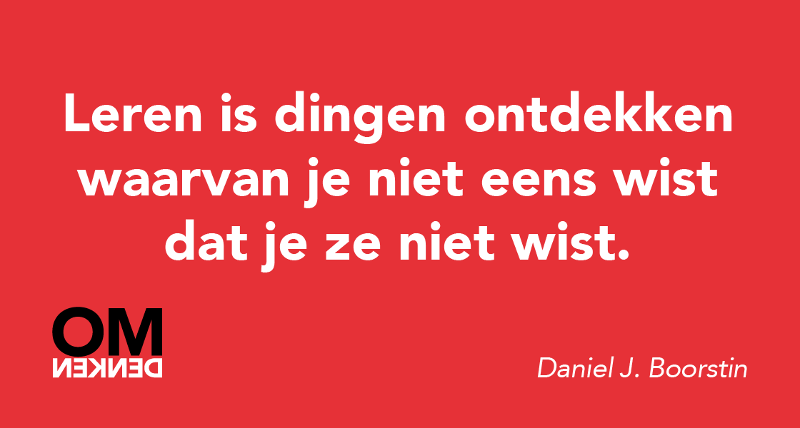 Ontdekken - quote - Omdenken