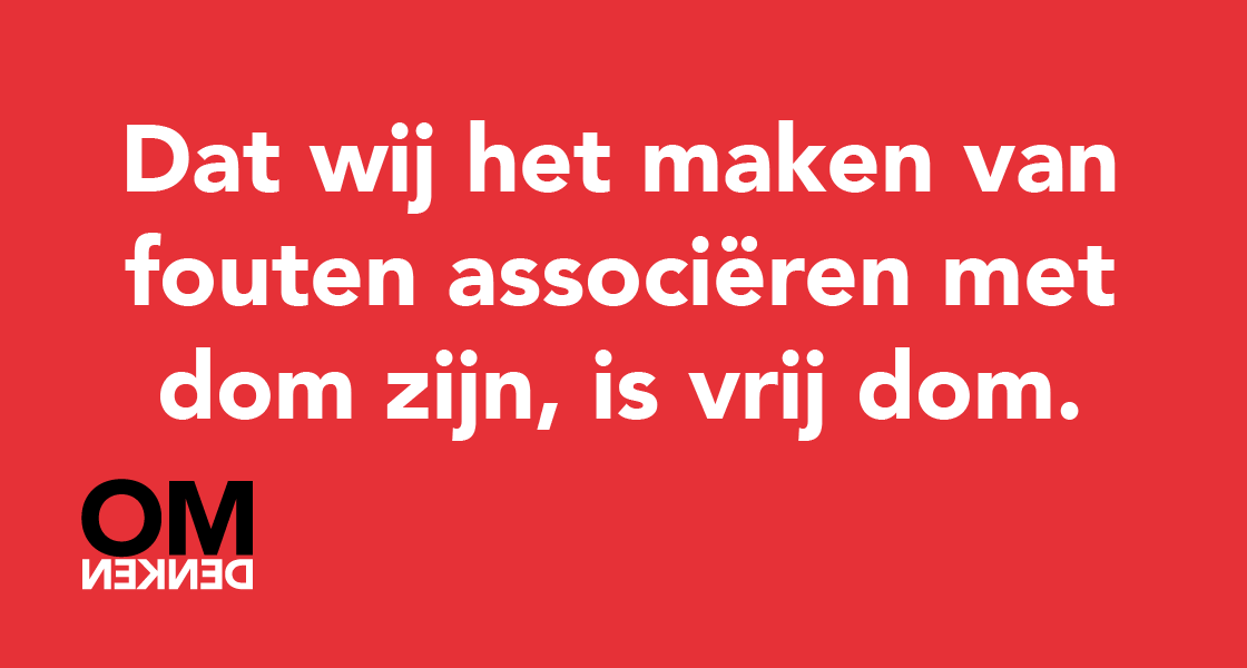 Dom - quote - Omdenken