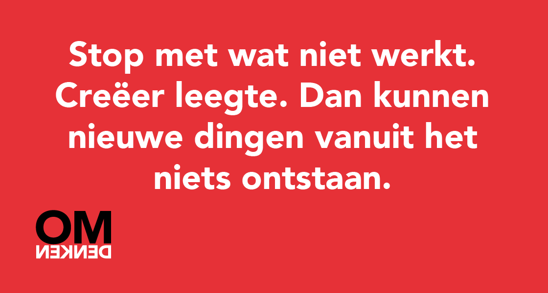 Onstaan - quote - Omdenken