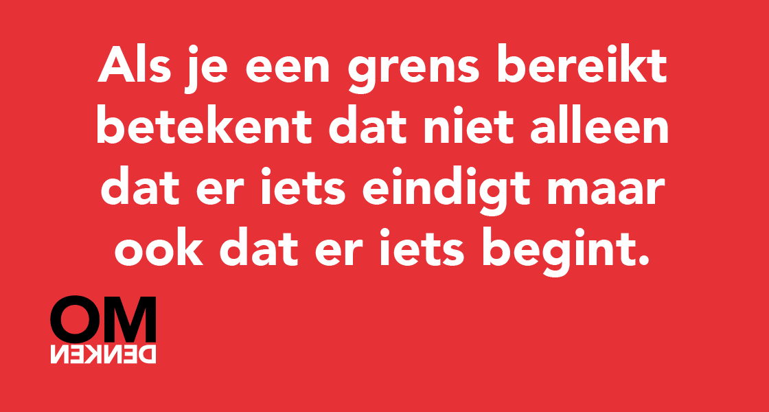 Begint - quote - Omdenken