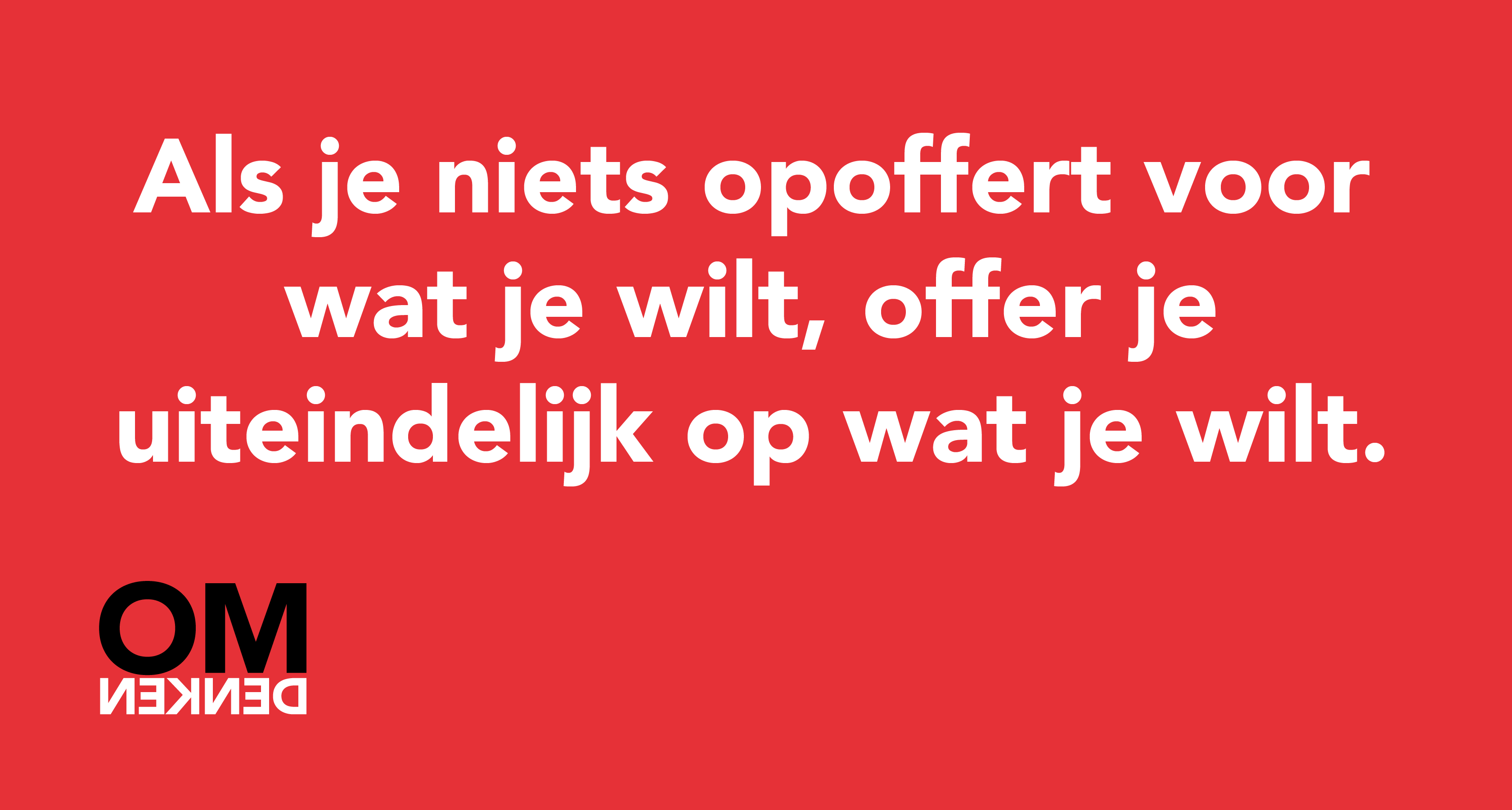 Offer - quote - Omdenken
