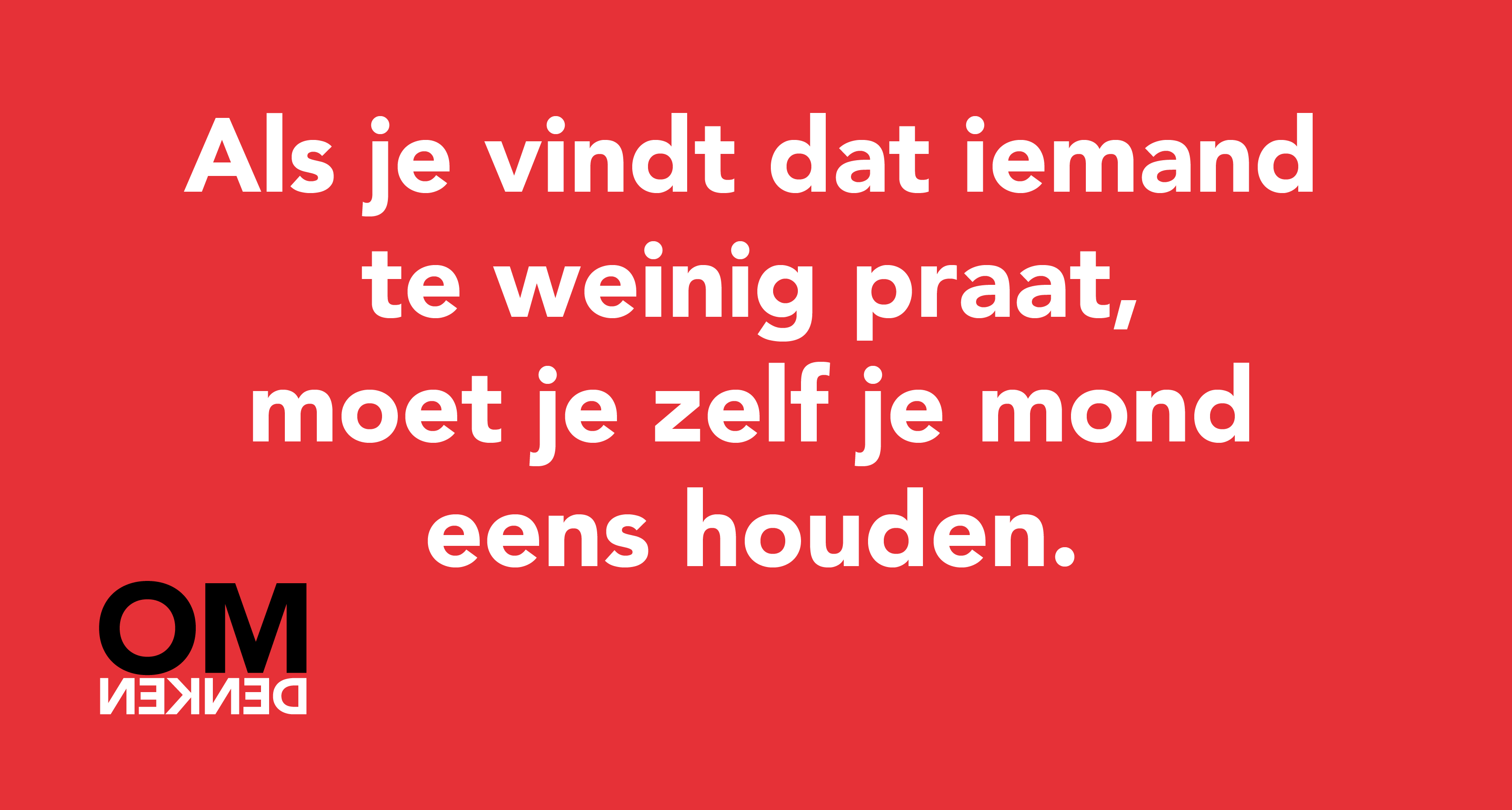 Weinig - quote - Omdenken