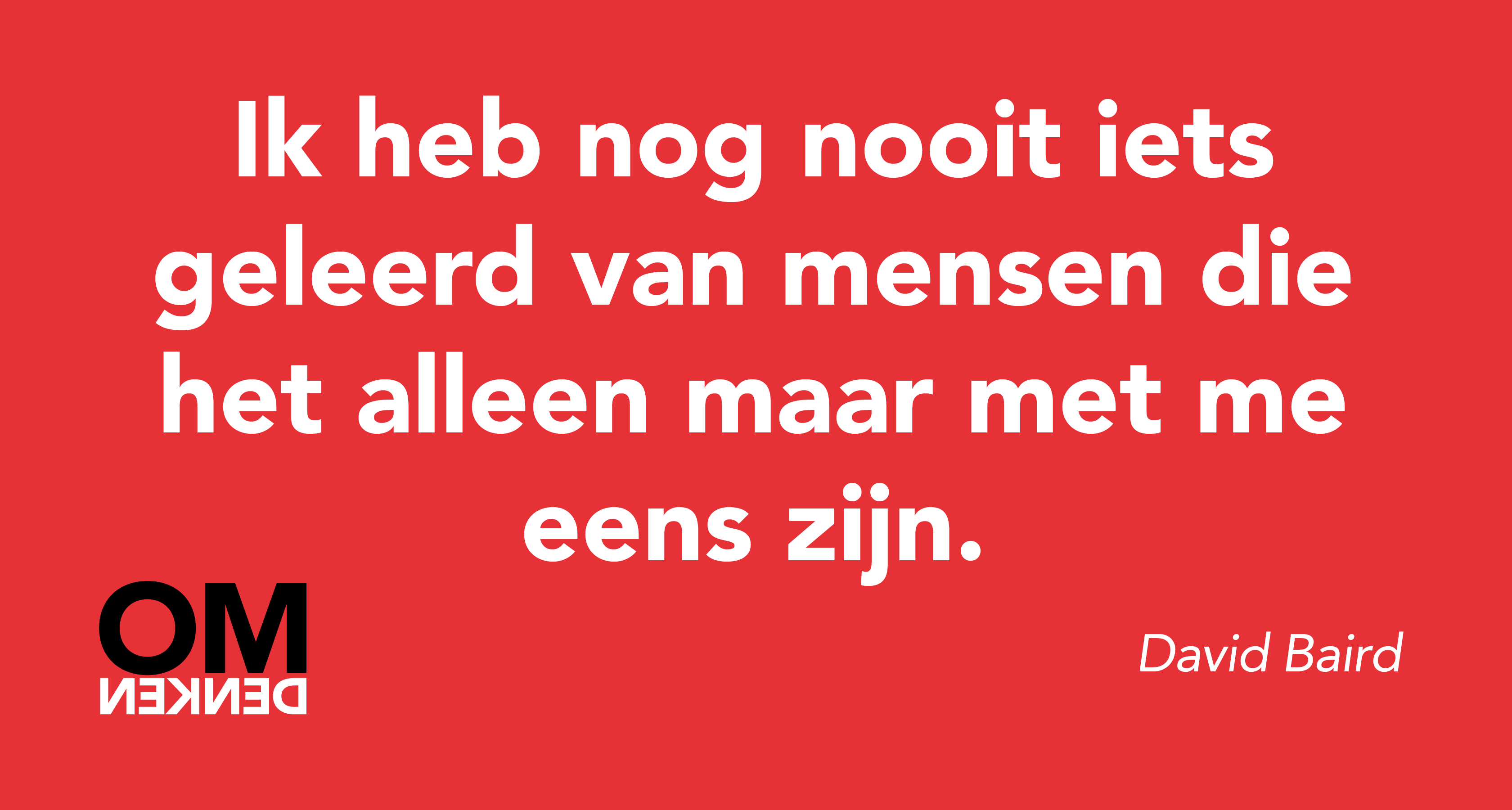 Geleerd - quote - Omdenken