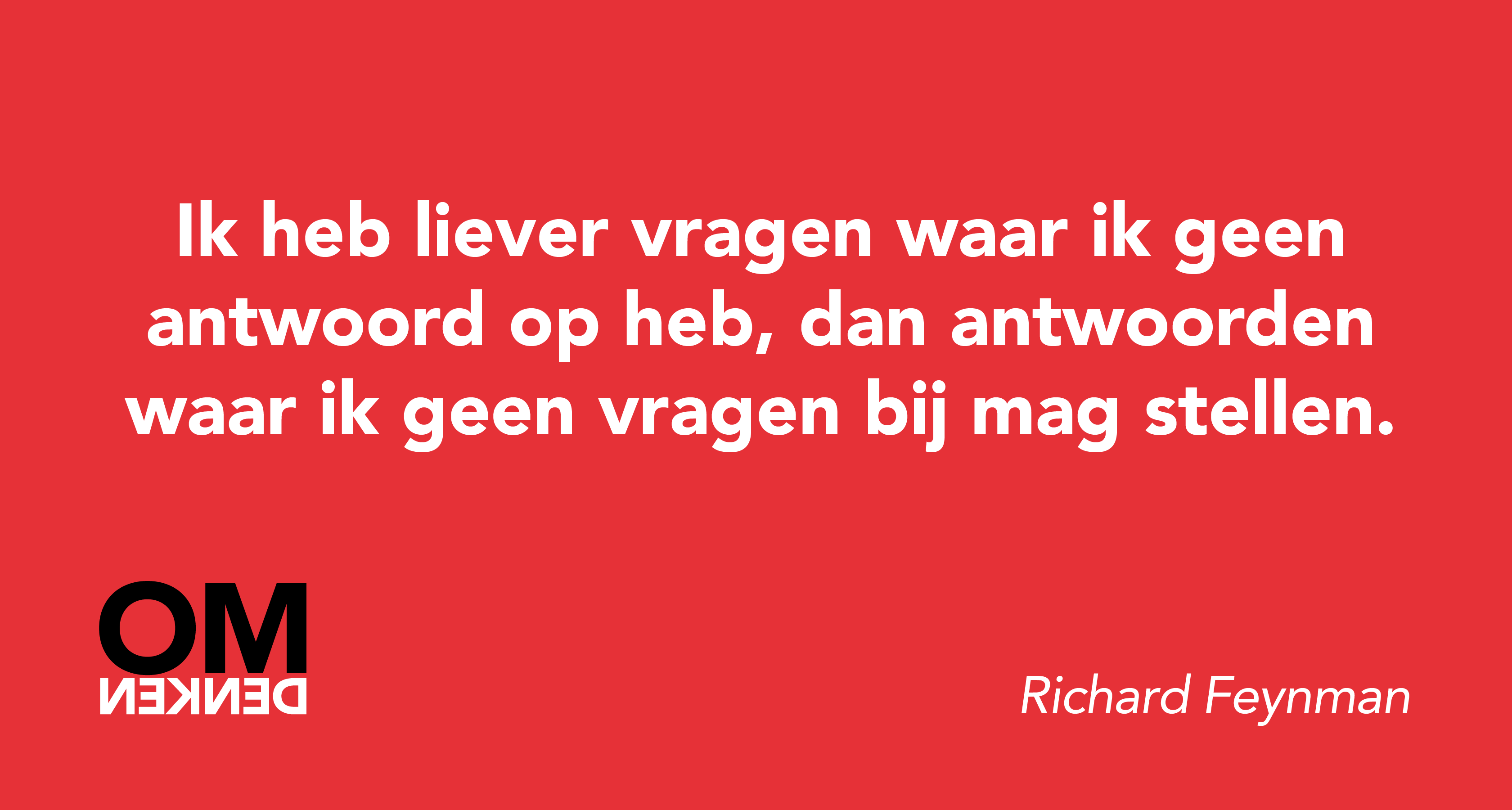 Vragen - quote - Omdenken