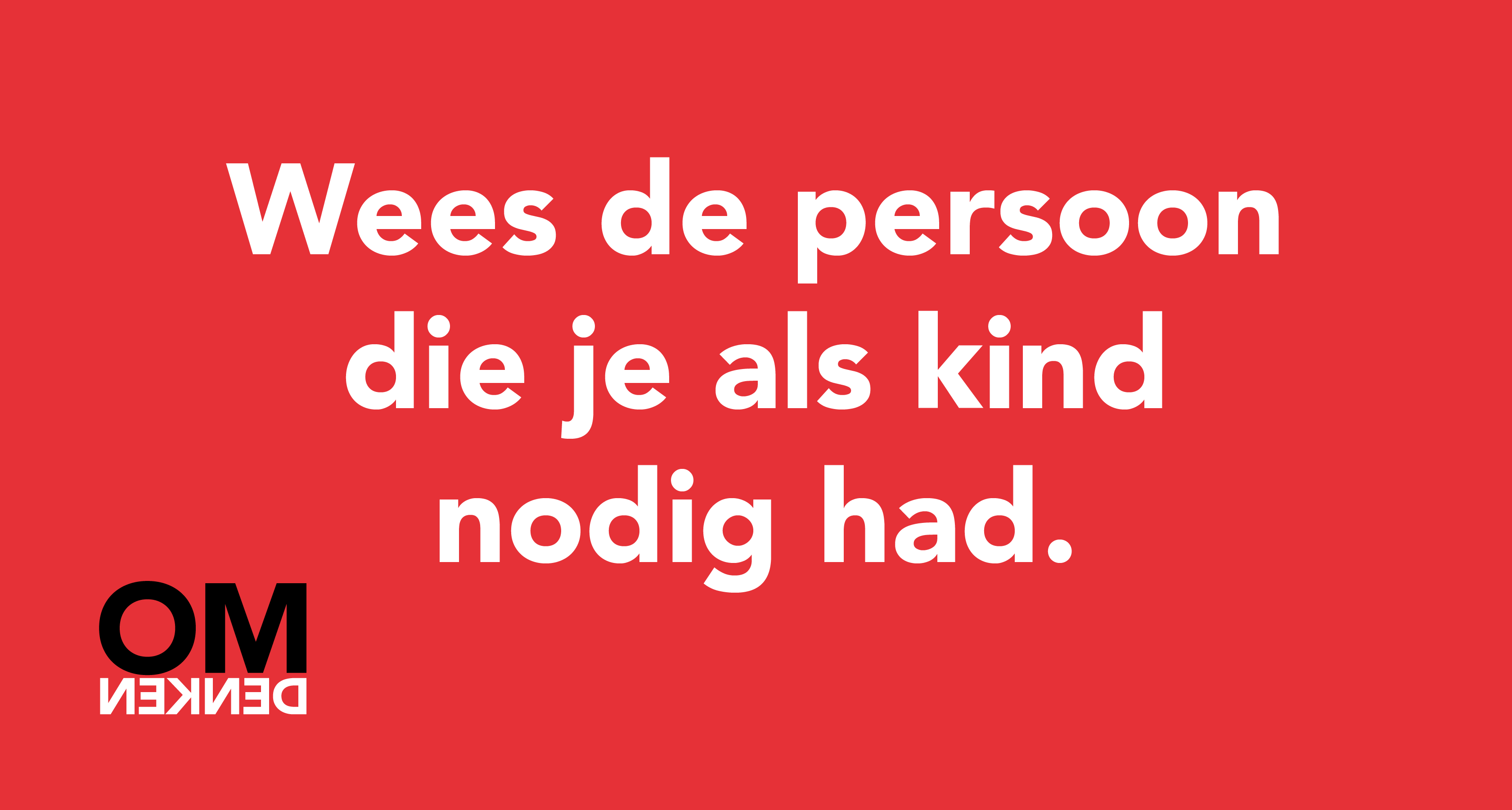 Nodig - quote - Omdenken