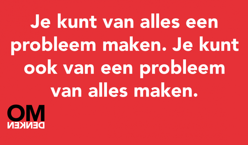 probleem - tegel - Omdenken