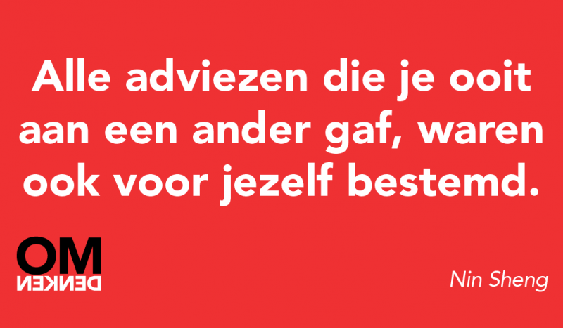 Advies - tegel - Omdenken